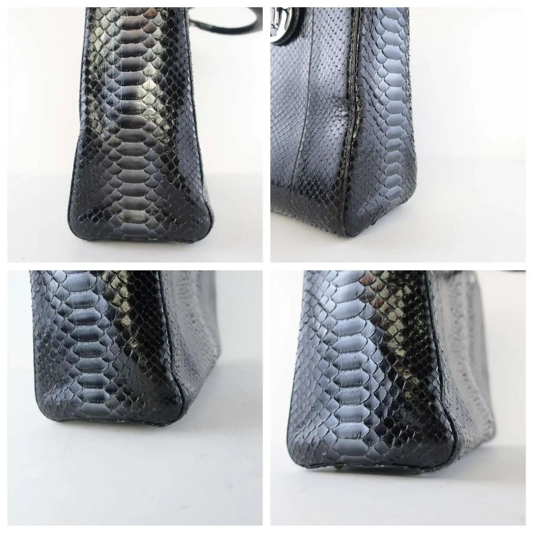 Christian Dior Black Python Large Lady Dior Bag – Bagaholic