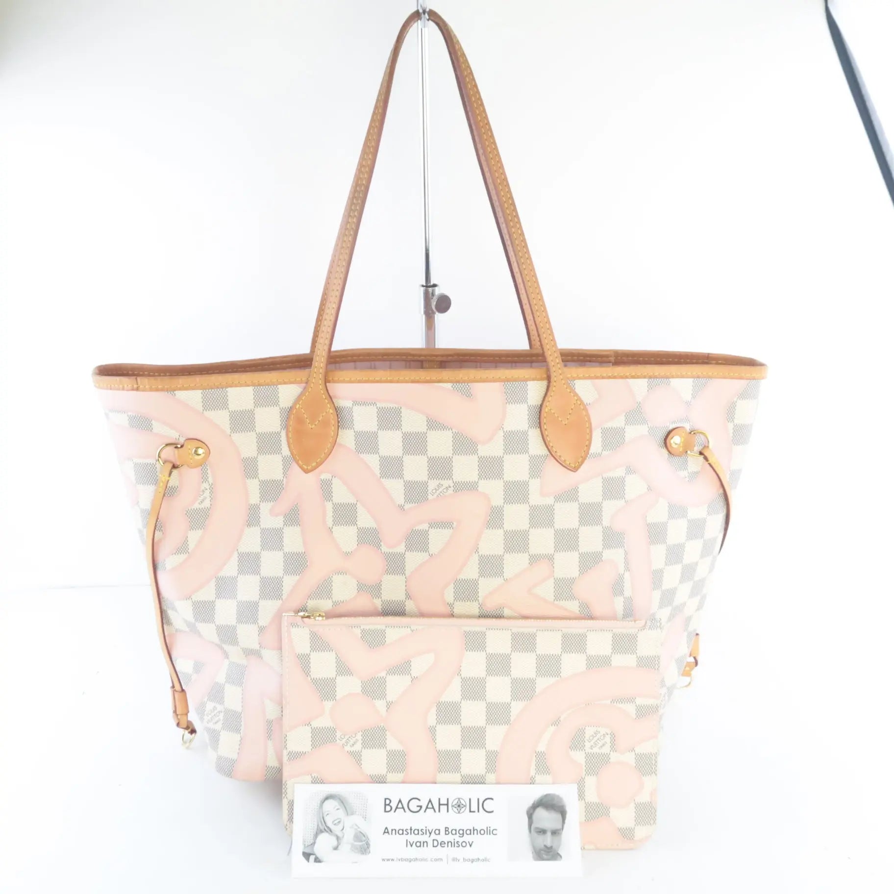 Louis Vuitton Limited Edition Damier Azur Tahitienne Neverfull MM Shou ...
