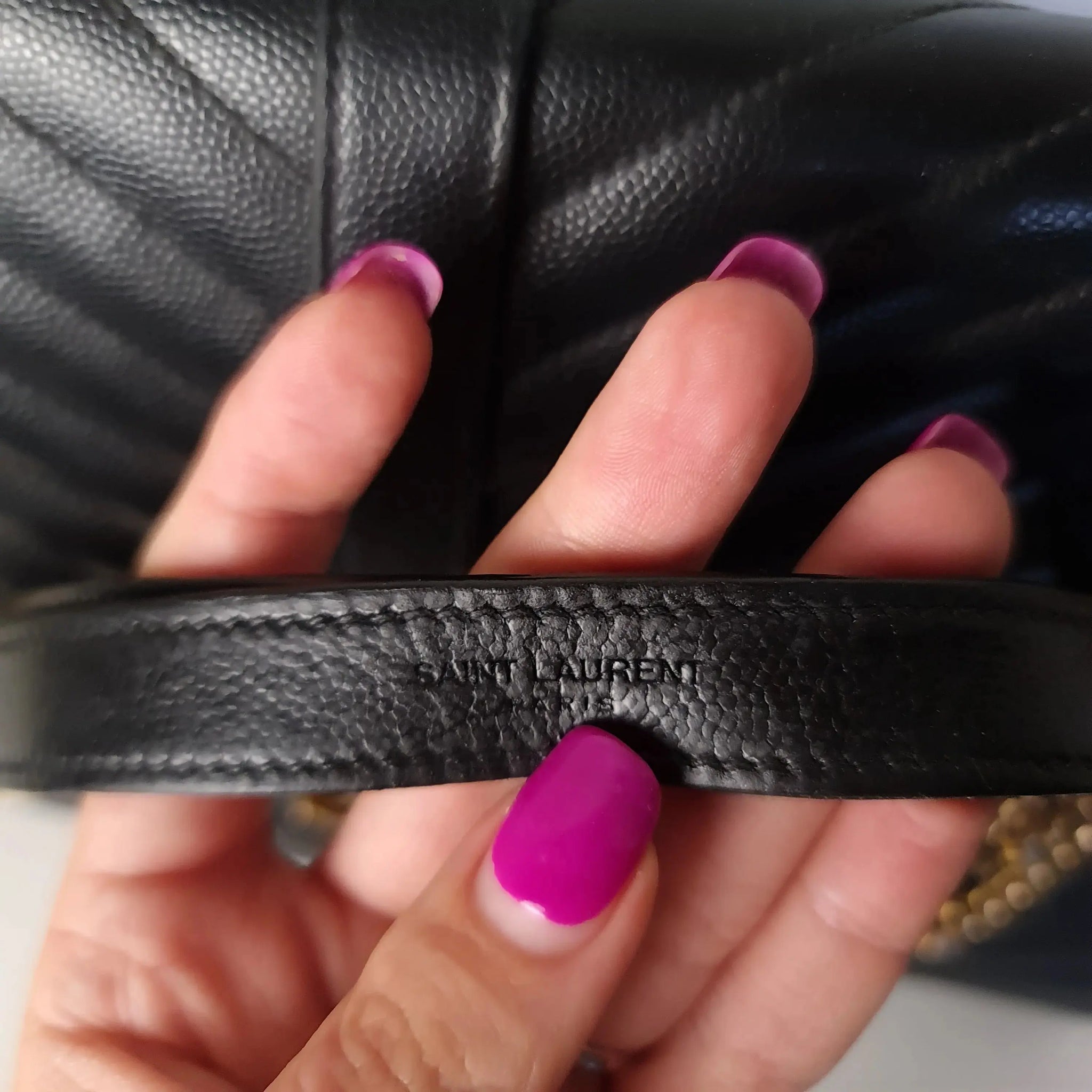 YSL Saint Laurent Black Caviar Large Envelope Bag – Bagaholic